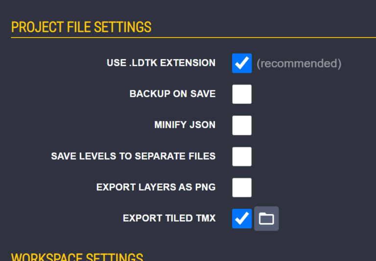 Tiled TMX export – LDtk